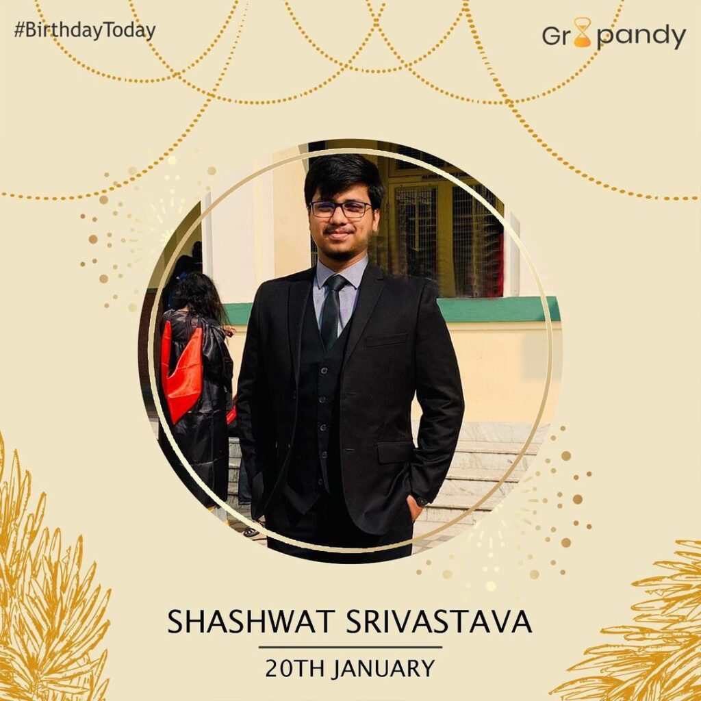 Shashwat Srivastava : Real happiness is when you celebrate moments